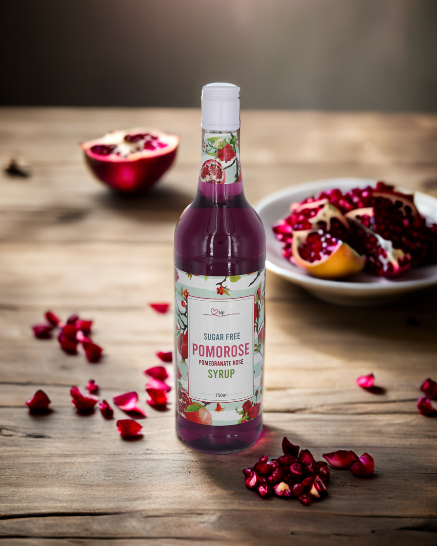 Pomegranate Rose Sugar-Free Syrup – The SIP Store SA