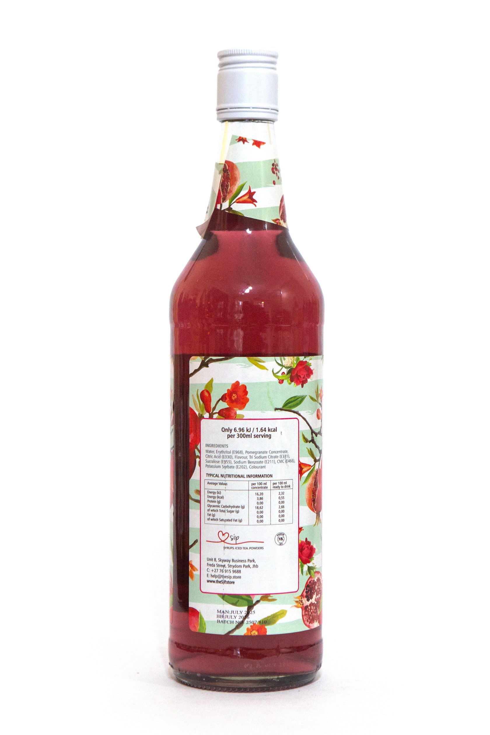 Pomegranate Rose Sugar-Free Syrup – The SIP Store SA